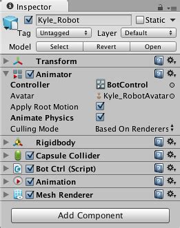 Unity Animator Component And Animator Controller