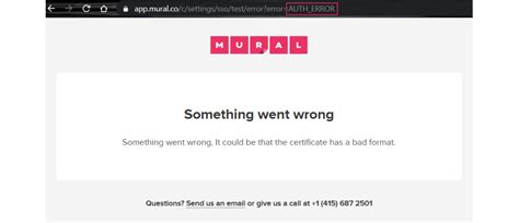 Sso Single Sign On Error Handling