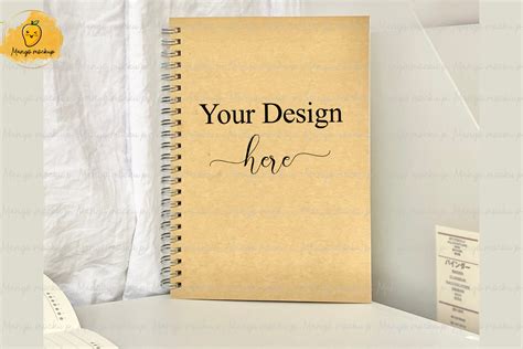 Craft Notebook Spiral Journal Mockup Graphic By Mangomockup · Creative Fabrica