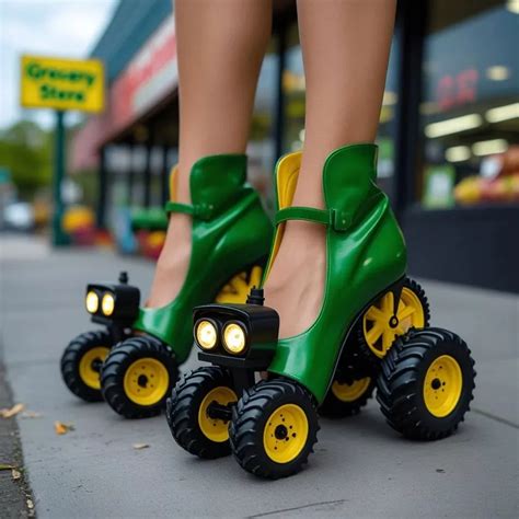 Tractor High Heels A Bold Step Into Rugged Elegance