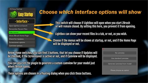 Easy Startup Zbrush Plugin Flippednormals