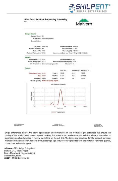 Research Grade Silicon Dioxide Nanoparticles 1 L Per Bottle At