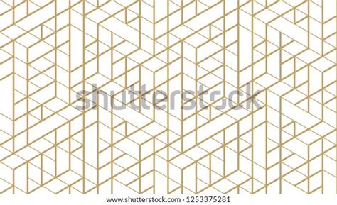 Pattern Thin Lines Poligons Geometric Shapes Stock Vector Royalty Free 1253375281 Shutterstock