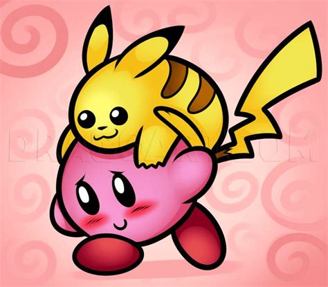 How To Draw Kirby And Pikachu