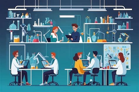 Premium Photo Section Of Lab Dedicated To Forensics With Magnifying