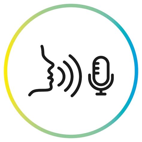 Premium Vector Voice Command And Microphone Icon