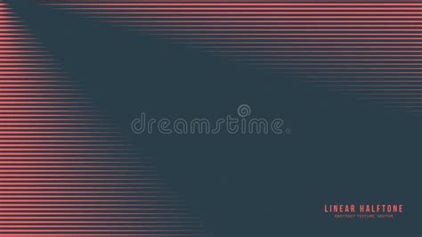 Linear Half Tone Pattern Vector Rays Border Red Black Color Abstract Background Stock Vector