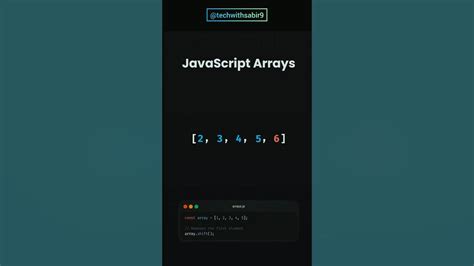 Javascript Array Coding Programming Javascriptcoding Trending