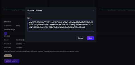 License Configuration EMQX Enterprise EMQX Operator Documentation