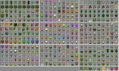 Plant Mega Pack Minecraft Mods Minecraft Mods Plants Plant Inventory