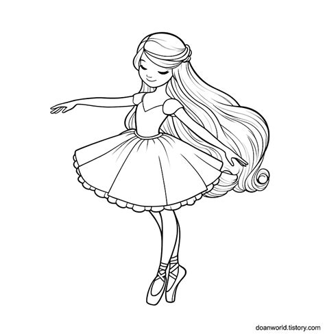 발레하는 공주님 발레리나 색칠공부 도안 유명 발레 작품 소개