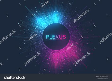 abstract plexus background connected lines dots stock vector royalty