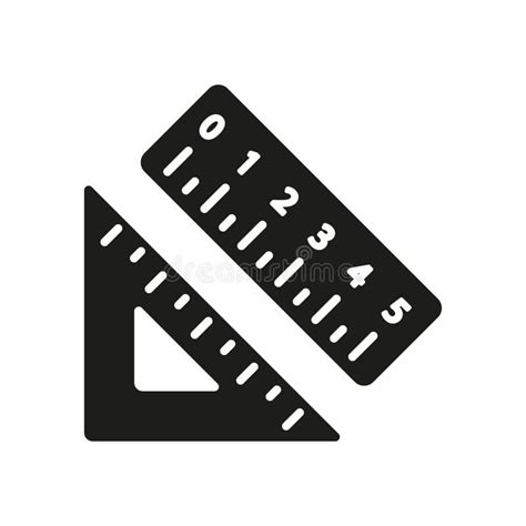 Set Square Ruler Triangle Compass Icon Vector Design Templates Simple