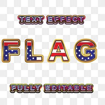 Editable Text Effect Vector Hd PNG Images Text Effect Flag Fully Editable Text Effect Flag