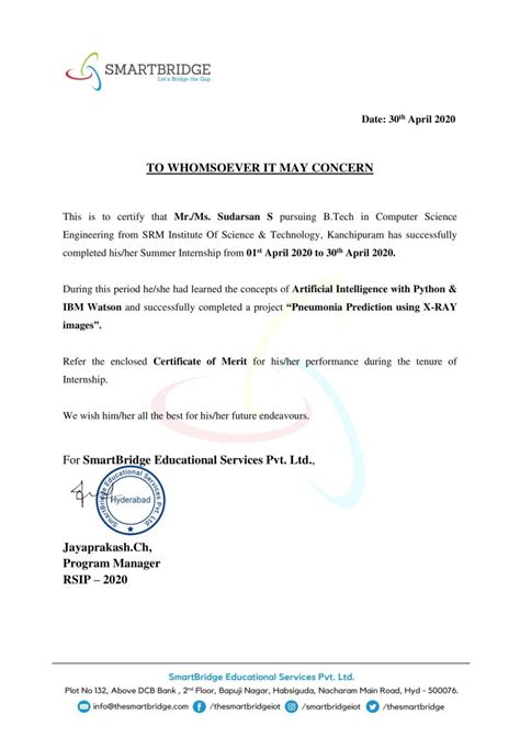 Sudarsan S On Linkedin Smartbridge Rsip2020 Ibm