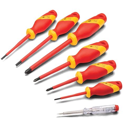 Powerbuilt 7 Piece Combination Tip Screwdriver Set 642936 At