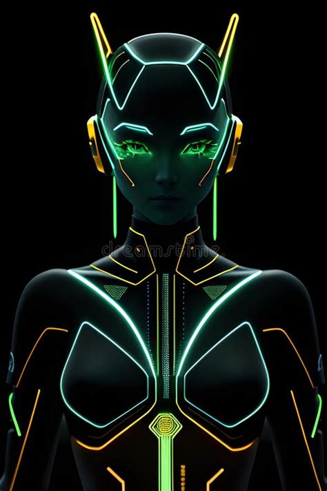 Female Android Illustration Stock Illustration Illustration Of