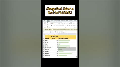 Progress Bar In Excel Explorepage Exceltips Excelworld Exceltricks
