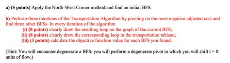 Solved 7 2 Use The Transportation Algorithm To Solve The