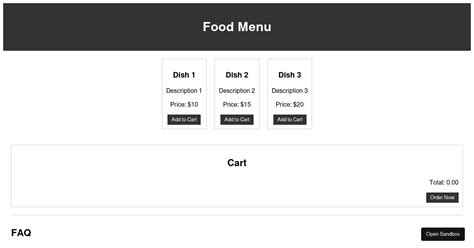 Project3food Ordering App Codesandbox