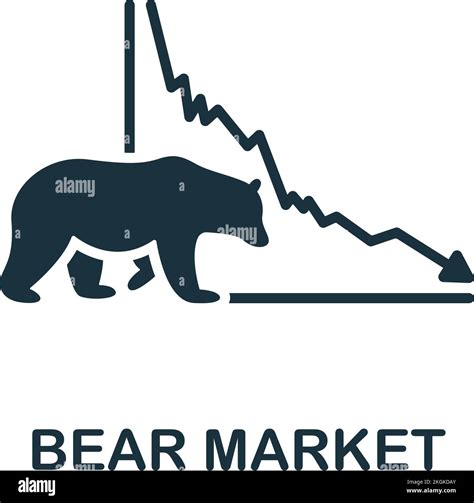 Bear Market Icon Monochrome Simple Stock Market Icon For Templates Web Design And Infographics