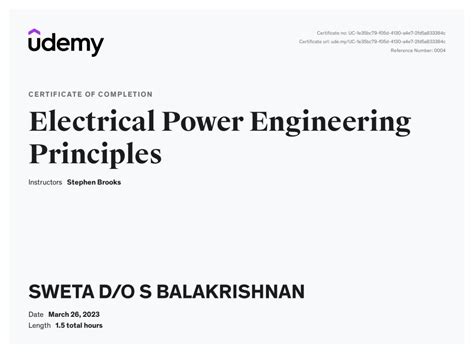 Sweta S Balakrishnan On Linkedin Udemy Course Completion Certificate