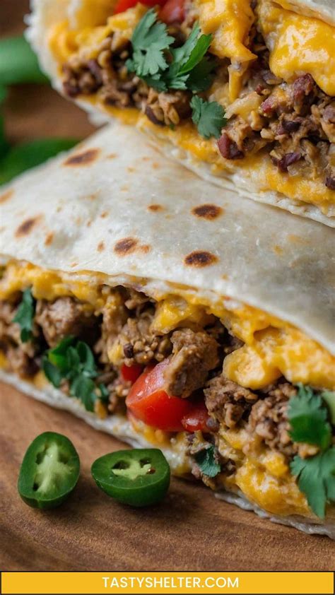 Healthy Freezer Breakfast Burritos Tasty Shelter