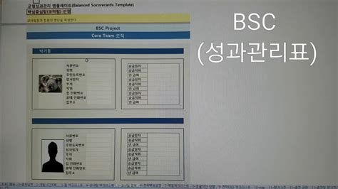 균형성과관리bsckpi주요성과지표 경영지원프로그램 Youtube