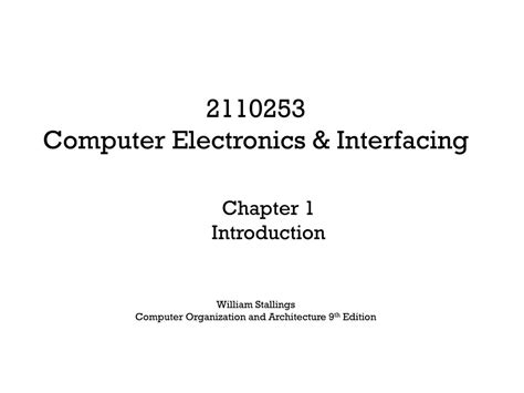Ppt William Stallings Computer Organization And Architecture 9 Th Edition Powerpoint