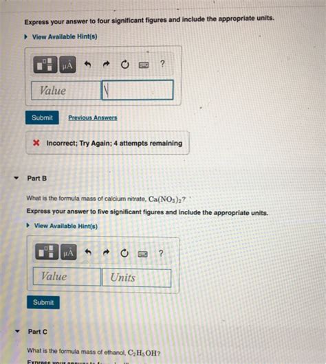 Solved Express Your Answer To Four Significant Figures And