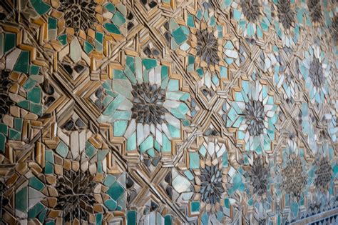 Premium Ai Image Detailed Shot Of Intricate Tile Pattern On Wall Created With Generative Ai