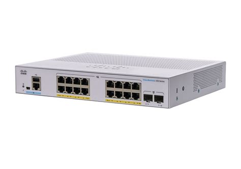Cisco 16 Port L3 Ge Managed Poe Switch Cbs350 16p E 2g Mf Communications
