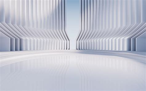 창의적인 기하학적 구조 배경 3d 렌더링이 있는 빈 땅 프리미엄 사진