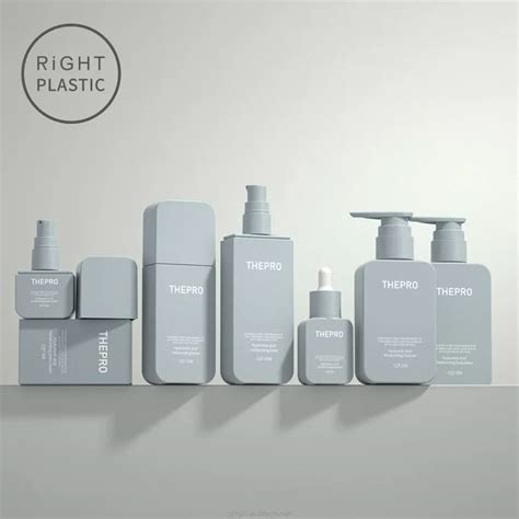 Custom Cosmetic Emulsion Spray Pump Gel Plastic Empty Bottles Cosmetic Labels Design Body