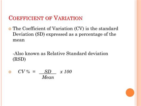 Coefficient Of Variation Calculation Guide With Examples Proceffa