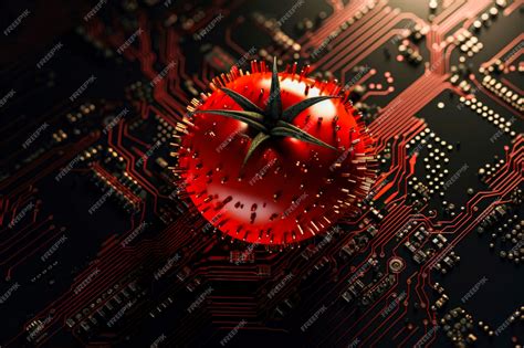 Premium Ai Image Generative Ai Illustration Of Genetic Engineering Chip Creating Fruits And