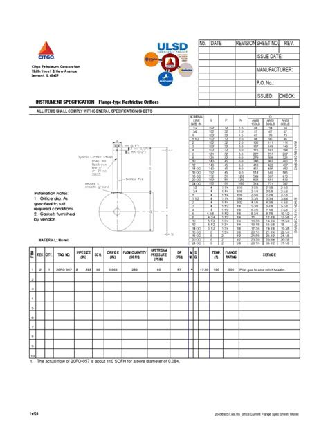 Orifice Sizing Calculation Pdf Gases Physical Chemistry