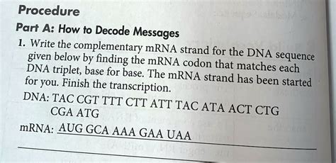 Solved Procedure Part A How To Decode Messages 1 Write The