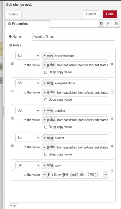 Using Lovelace Inputdatetime To Control Actions Node Red Home