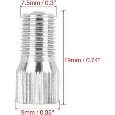 Adaptador De Extensión De Tapa De Válvula De Neumático Cromado Kzq 19 × 09 × 09 Cm 4