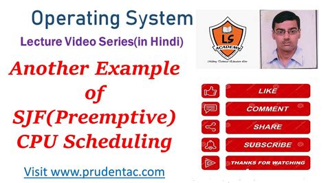 Another Example Of Sjf Preemptive Cpu Scheduling Youtube