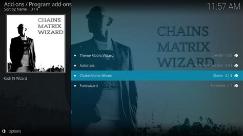 How To Install Chains Matrix Wizard On Kodi For Lightweight Kodi 19 Builds