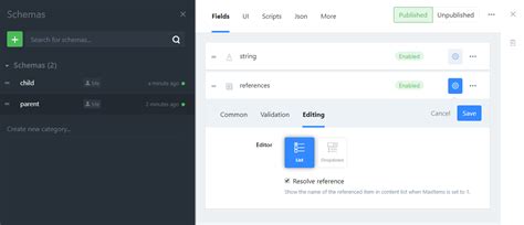 Reference Field Not Showing Support Squidex Support