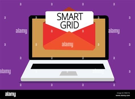Handwriting Text Writing Smart Grid Concept Meaning Includes Of
