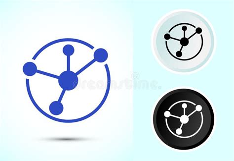 Data Science Icon Design Illustration Big Data Digital Tech Icon Stock Vector Illustration