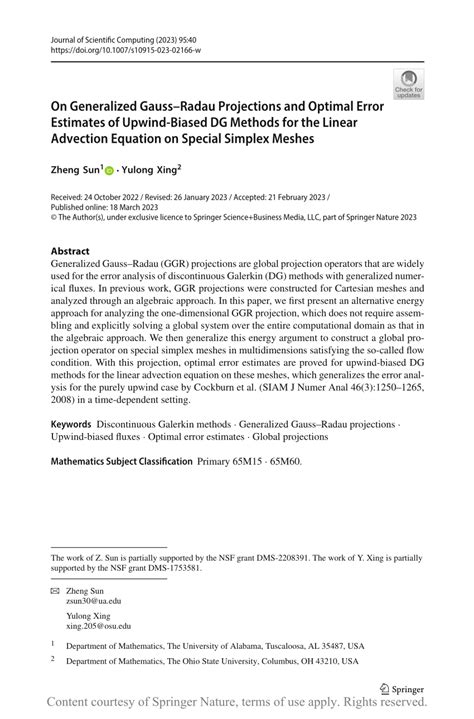 On Generalized Gaussradau Projections And Optimal Error Estimates Of