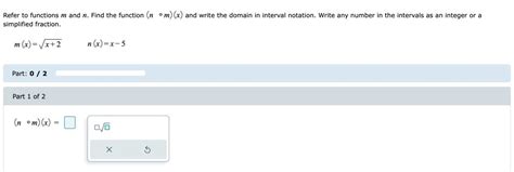 Solved Refer To Functions M And N Find The Function Chegg Com