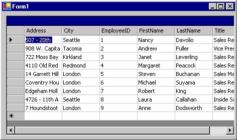 Working With OleDb Data Adapters