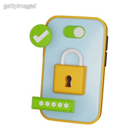 3d Phone Secure Fraud Protect Icon Personal Cyber Privacy Concept Render Safety Vpn Pin Code