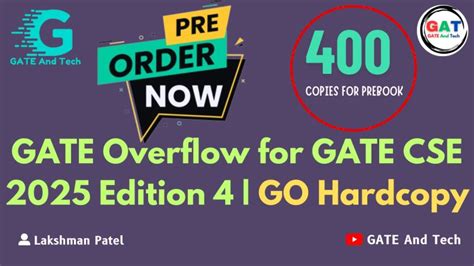 gate and tech on linkedin gate2025 gatecse go book go hardcopy